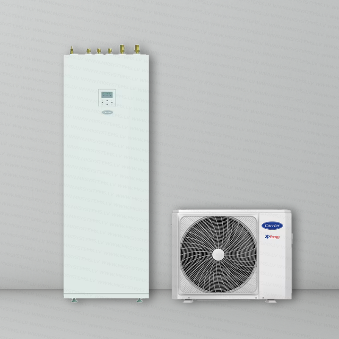 CARRIER XP ENERGY KOMPAKT - AIR-TO-WATER HEAT PUMP "SPLIT" WITH INTEGRATED BOILER 4 KW, R32 | MK ...